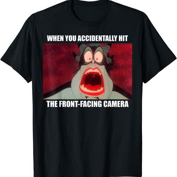 Tops | Disney Villains Ursula Accidental Frontfacing Camera Meme | Poshmark